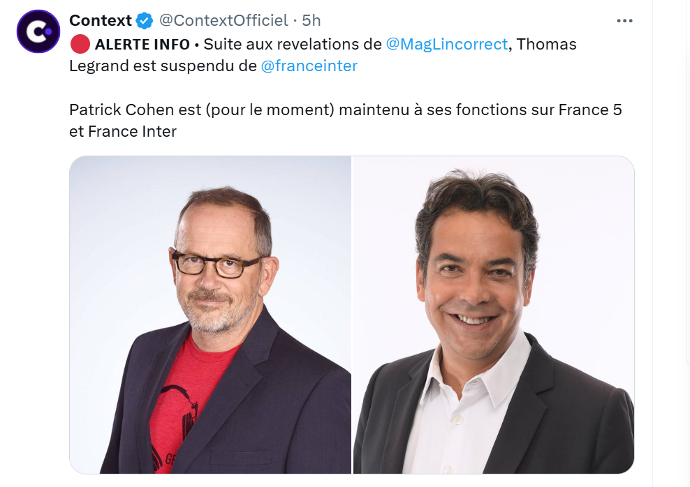 Thomas Legrand et Patrick Cohen bêtement surpris au service de Glucksmann | LE BLOG DE PATRICE ...